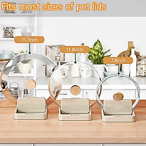 AIERSA Spoon Rest with Lid Holder for Stove Top (2 Pack) Spatula Ladle Pot Lid Utensil Rest for Countertop,Kitchen Gadgets Accessories for Cooking