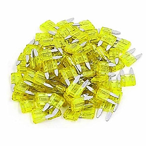 100 Pack Auto Fuses 20 AMP APM/ATM 32V Mini Blade Style Fuses 20A Short Circuit Protection Car Fuse (20 AMP)
