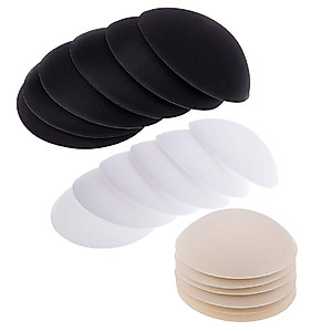 LoveinDIY 9 Pairs Foam Round Push -Up Bra Pads Insert For Bikini Swimsuit Swimwear