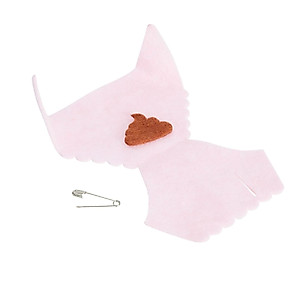 Sparkle and Bash Dirty Diaper Baby Shower Game for Girl with 12 Mini Pink Diapers, 8.5 x 11 Inch Instruction Card Sign