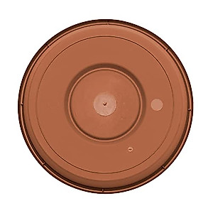 Bloem Terra Pot Round Drain Saucer: 16" - Terra Cotta - Tray for Planters 11-16", Matte Finish, Durable Resin, Ribbed Bottom, for Indoor and Outdoor Use, Gardening, Planter Not Included