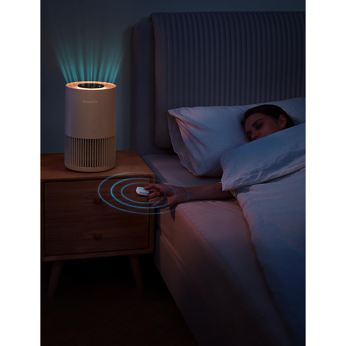 GoveeLife Wireless Mini Smart Button Sensor, Group Control Multiple Devices, Versatile Control Button, Battery Powered, Supports Most Govee Smart Products(Can't be used independently)