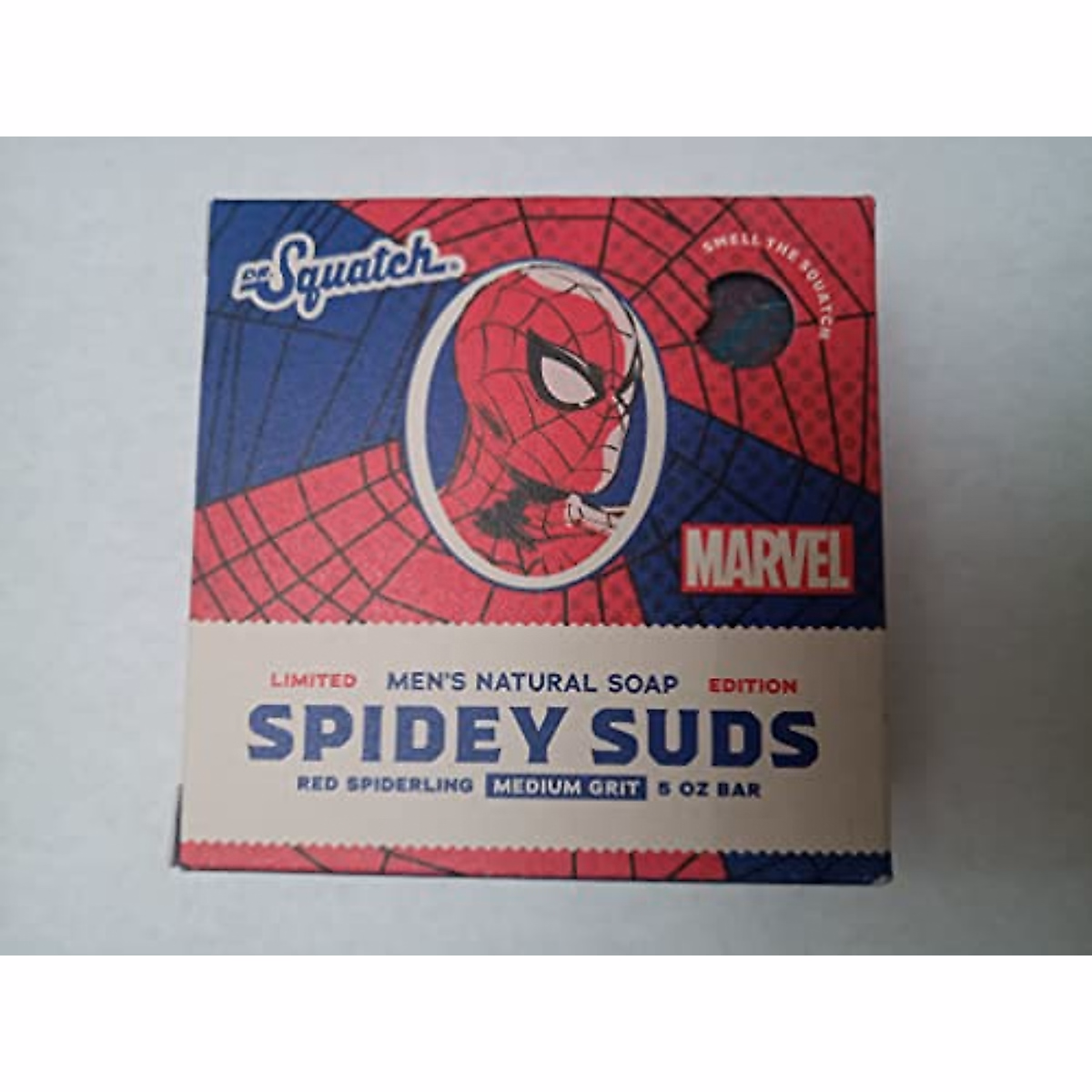 Dr. Squatch Limited Edition All Natural Bar Soap for Men with Medium Grit, Spidey Suds