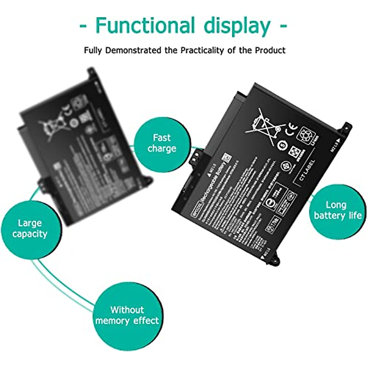 BP02XL 849909-850 Battery for HP Pavilion 15-AU 15-AW series 15-AU057CL 15-AU063NR 15-AU023CL 15-AU123CL 15-AU062NR 15-AU018wm 15-AU020WM 15-AU030WM 15-AW002LA 15-AW053NR 15-AU091NR 15-AU023CL