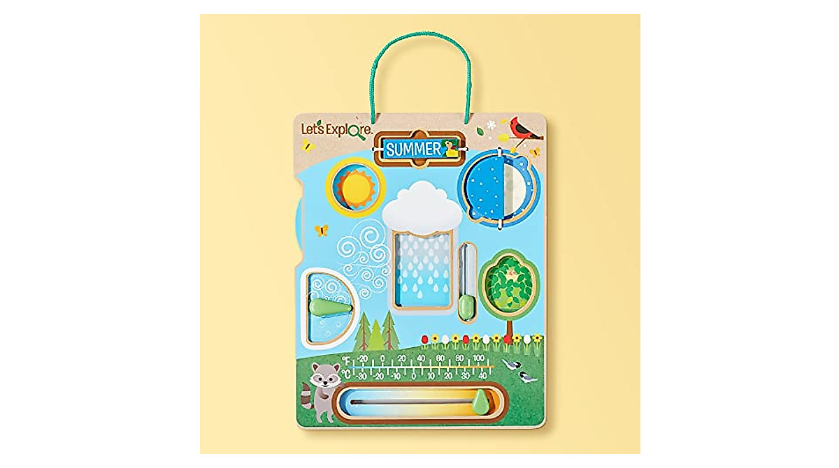 Let's Explore Wooden Weather Board for Kids | Educational Toy
