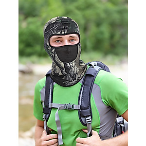 SATINIOR 9 Pieces Balaclava Ski Mask Cover Breathable Sun Dust Protection Full Face Cover for Winter Outdoor Activities(Medium,Novel Camouflage)