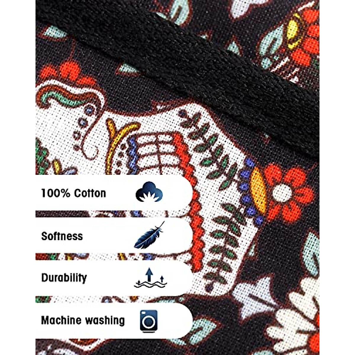 Abizoo Bearded Dragon Hammock, Skull Theme Reptile Lizard Lounger, Punk Style Chameleon Tank Accessories for Leopard Gecko Iguana Snake Frog Hermit crab Halloween Decor