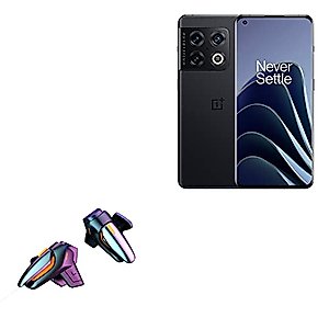 BoxWave Gaming Gear Compatible with OnePlus 10 Pro NE2115 (6.7 in) (Gaming Gear by BoxWave) - Touchscreen QuickTrigger, Trigger Buttons Quick Gaming Mobile FPS - Jet Black