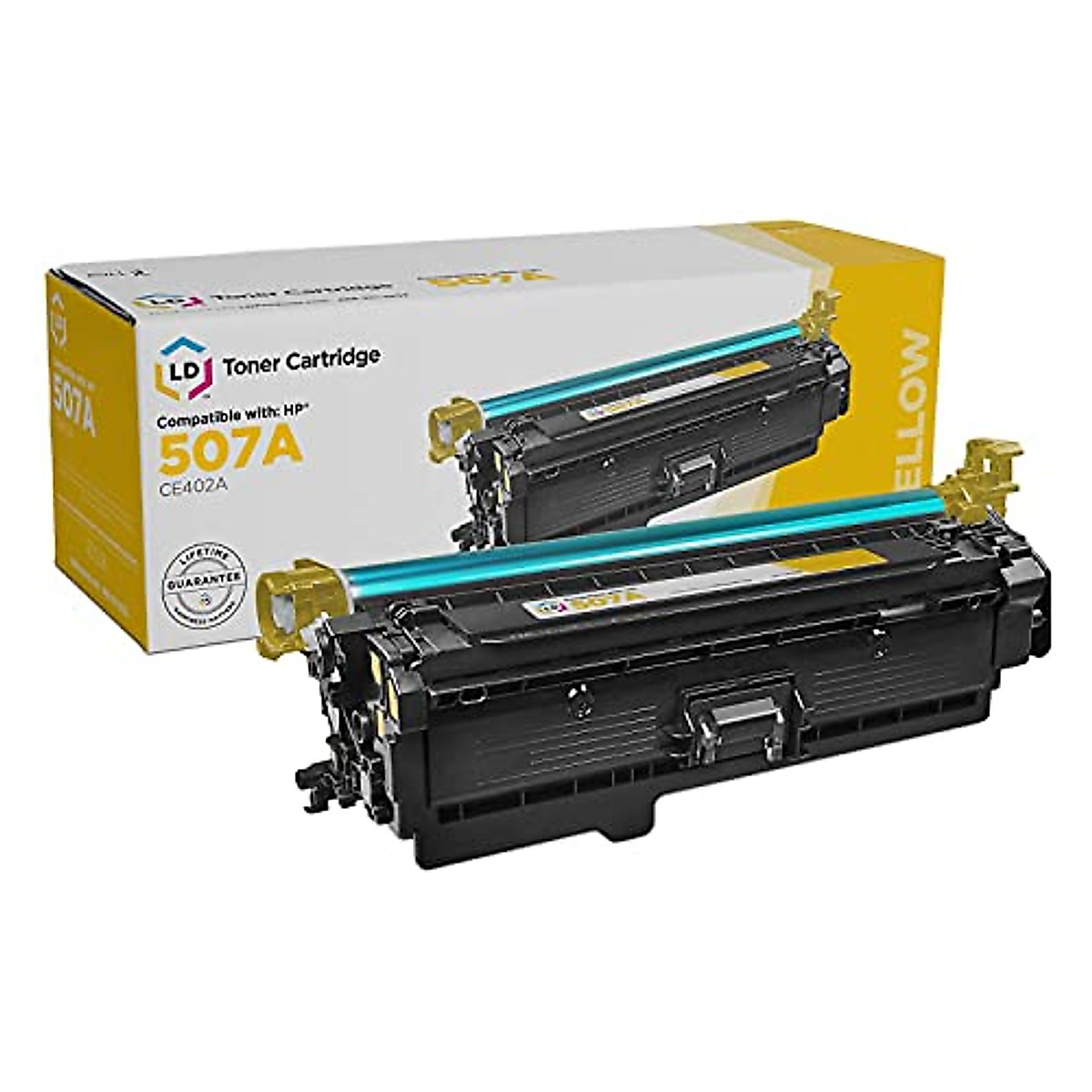 LD Products Remanufactured Toner Cartridge Replacement for HP 507A 507X CE402A (Standard Yield, Yellow) Compatible with Laserjet Enterprise M551n M551dn M551xh M570dw M570dn M575c M575dn M575f