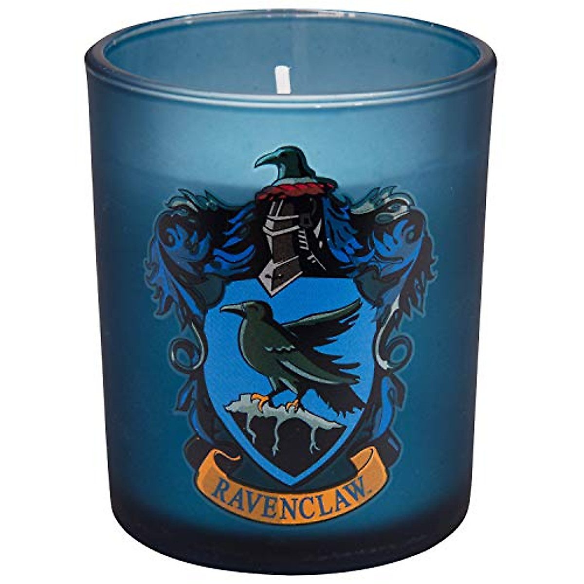 Harry Potter Hogwarts Houses Glass Votive Candles, Set of 4 - Gryffindor, Slytherin, Ravenclaw, Hufflepuff - Unscented, 3 oz - Officially Licensed - Gift for Teens and Adults