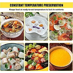 Commercial Countertop Food Warmer,1000W Electric Food Warmer,14L Stainless Steel Countertop Soup Pot,Professional Soup Warmer Heat Preservation Machine for Chocolate, Cheese, Pearl