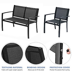 Patio Furniture Set: Patio Outdoor Set, Patio Chair Set of 4, Outdoor Table and Chairs, Patio Chairs, Balcony Furniture