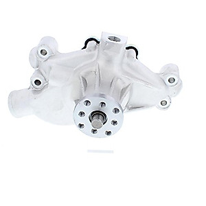 Small Block Chevy Performance Aluminum Water Pump, Short, w/Detailed Instructions