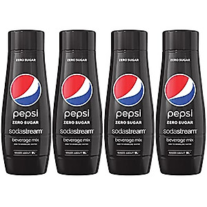 SodaStream® Pepsi® Zero Sugar Beverage Mix (440ml, Pack of 4)