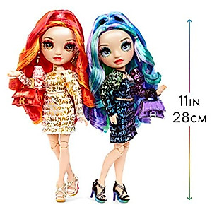 Rainbow High Special Edition Twin (2-Pack) Laurel & Holly De'Vious Fashion Dolls, Multicolor Designer Metallic Outfits, Gift for Kids and Collectors, Toys for Kids Ages 6 7 8+ to 12 Years Old