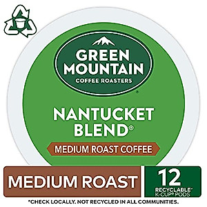 Green Mountain Coffee Roasters Nantucket Blend Keurig Single-Serve K-Cup Pods, Medium Roast Coffee, 12 Count