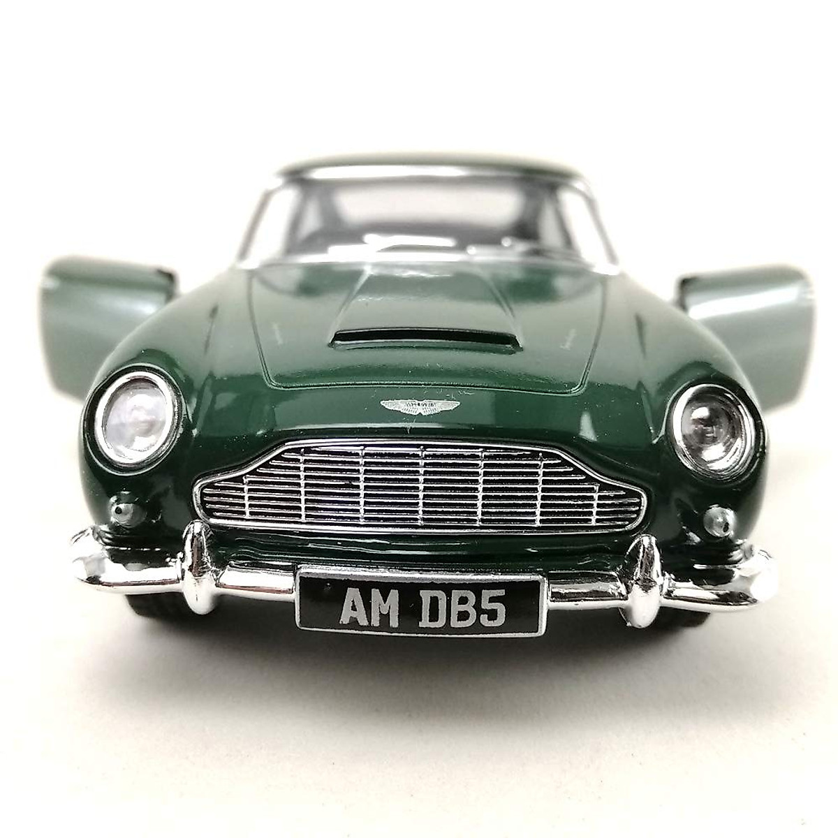 Sport Racing Classic Model Car Die-Cast 1:38 1963 Aston Martin DB5 Green Color Toy Collection Pull Back Open Door Hobby Collectible,unisex