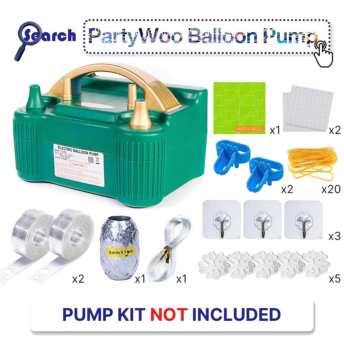 PartyWoo Black Balloons, 142 pcs Black Balloons Different Sizes Pack of 18 12 10 5 Inch Black Balloons Arch Kit Balloon Garland for Birthday, Graduation, Halloween, Party Decorations, Black-Y18