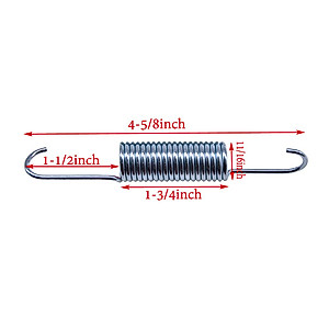 Yoogu 4-5/8inch (Pack of 2) Furniture Recliner Sofa Chair Mechanism Tension Springs Replacement Silver