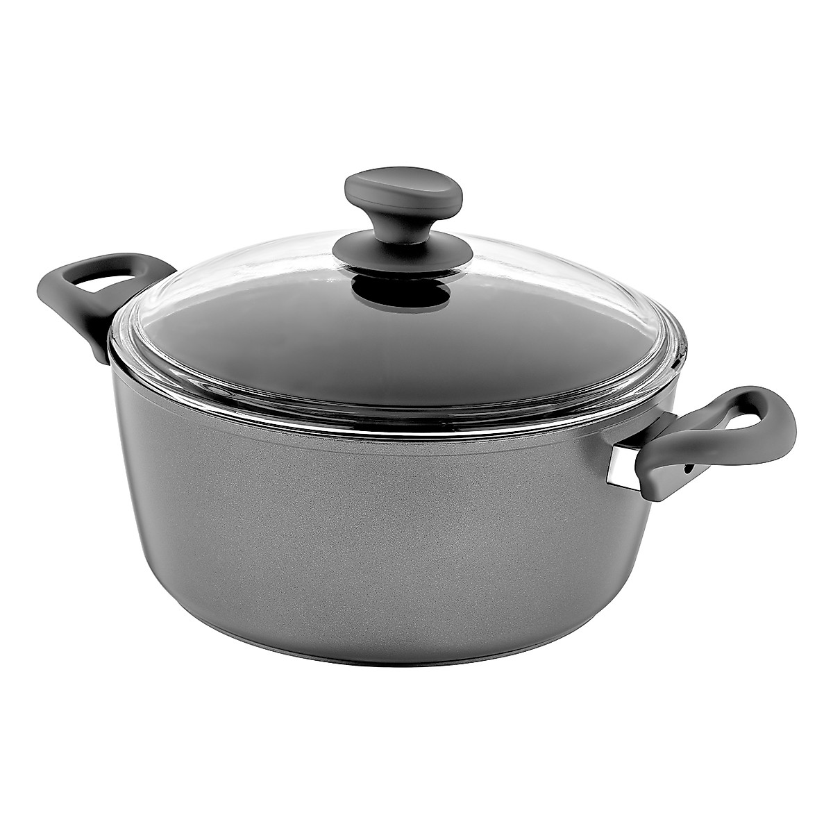 Saflon Titanium Nonstick 8-Quart Stock Pot with Tempered Glass Lid, 4mm Forged Aluminum with PFOA Free Coating from England