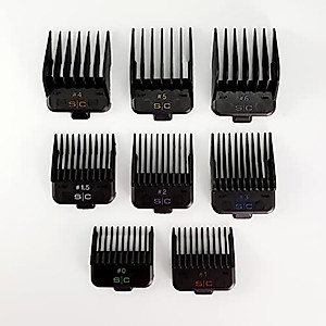 Stylecraft Rebel Professional Super-Torque Cordless Hair Clipper (Modular Lids: Pink, Blue, Black Included), Black Diamond Carbon Fusion Faper Blades