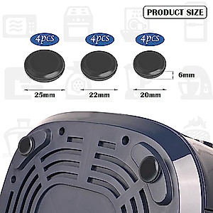 Appliance Slider for Kitchen Appliances,12pcs Self-Adhesive Small Appliance Slider,Kitchen Appliance Sliders for Counter Coffee Maker, Air Fryer, Pressure Cooker, Blender,Coffee Machine,Stand Mixer