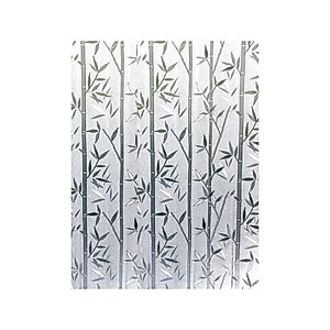 18x79 Privacy Window Films No Adhesive Static Cling Frosted Window Film Peel & Stick for Glass Window Decor Bathroom Sliding Door Self Care Stickers (White, One Size)