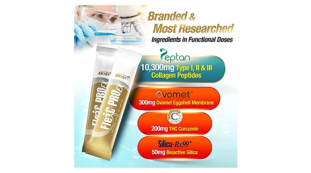 LABO Nutrition FlexC PRO EX Collagen | Supports Joints, Skin & Bones