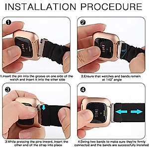 Compatible for Motast 1.69" Smartwatch Band, 20mm Watchband Stretch Nylon Adjustable Replacement Strap Compatible for Motast Smartwatch 1.69" / MuGo P36A Smartwatch / AGPTEK 1.69" Smartwatch / Rinsmola 1.69 Smartwatch (Black)