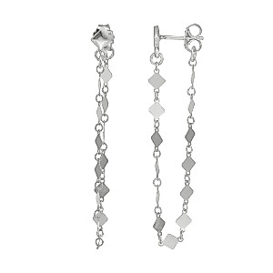 Silpada 'Square Gazing' Drop Earrings in Sterling Silver