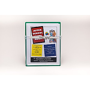 Charles Leonard Magnetic Pockets 26400, Holds up to 2.5 Pounds, 4-Pack, Assorted Colors, 4 Pack