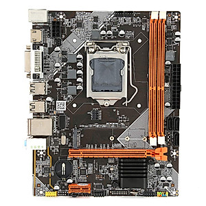Desktop Computer Motherboard, DDR3 1066/1333/1600MHz LGA 1155 PC Main Board Support NVME+NGFF Dual Mode Hard Disk+SATA, 6‑Channel Sound Card