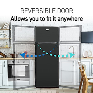 Commercial Cool CCR77LBB 7.7 Cu. Ft Freezer Refrigerator, Black