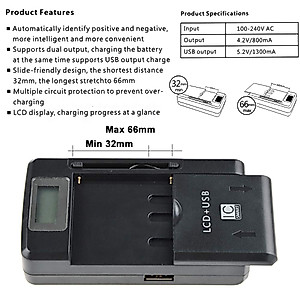 ABLEGRID Universal 3.7v Battery Charger for Nintendo DS XL 3DS SPR 003 SPR-003 Official