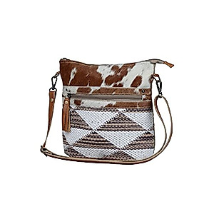 Myra Bag Dusky Triangles Small & Crossbody Bag Upcycled S-3329