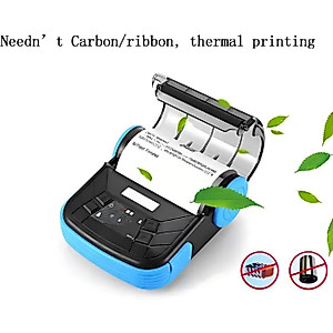 GZGYNADAST NOT for iOS/ipad/MAC/iPod, only Compatible with Android/Windows,80mm Portable Bluetooth Receipt Thermal Printer Wireless Ticket Bill Invoice pos Printer for Small Business