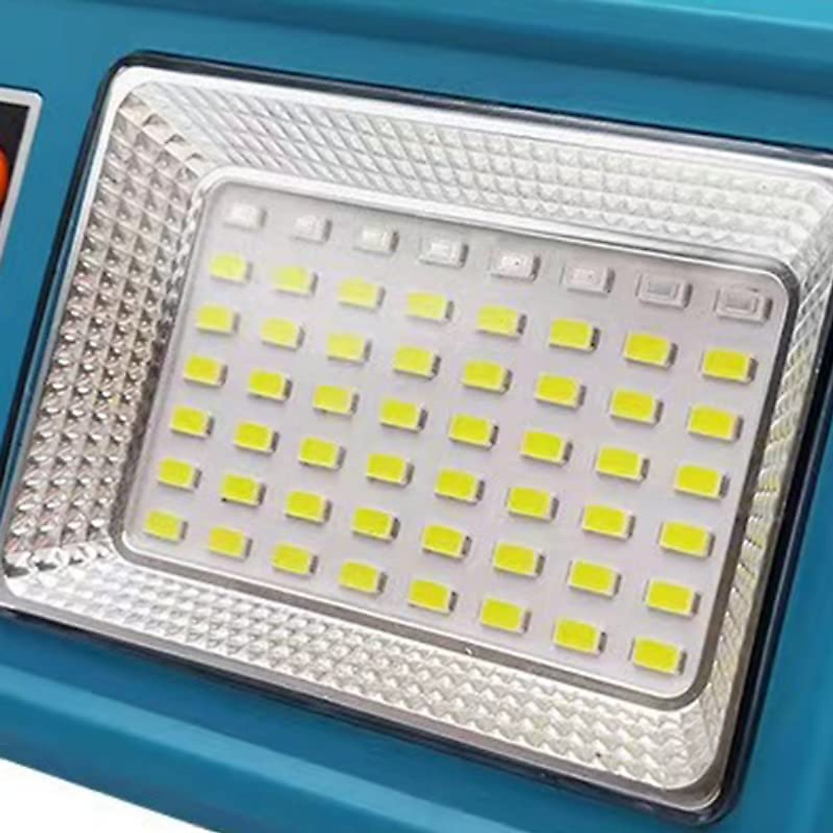 Portable Solar Lamp Outdoor Table Lamp LED Nightstand Lantern Waterproof Solar Lamp Lithium Battery Multifunctional Emergency Light for Outdoor Camping Patio Walking Reading(Blue)