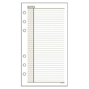 AT-A-GLANCE Day Runner Lined NotePad Pages, Refill, Loose-Leaf, Undated, for Planner, 3-3/4" x 6-3/4", Size 3, 30 Sheets/Pack (033-3)