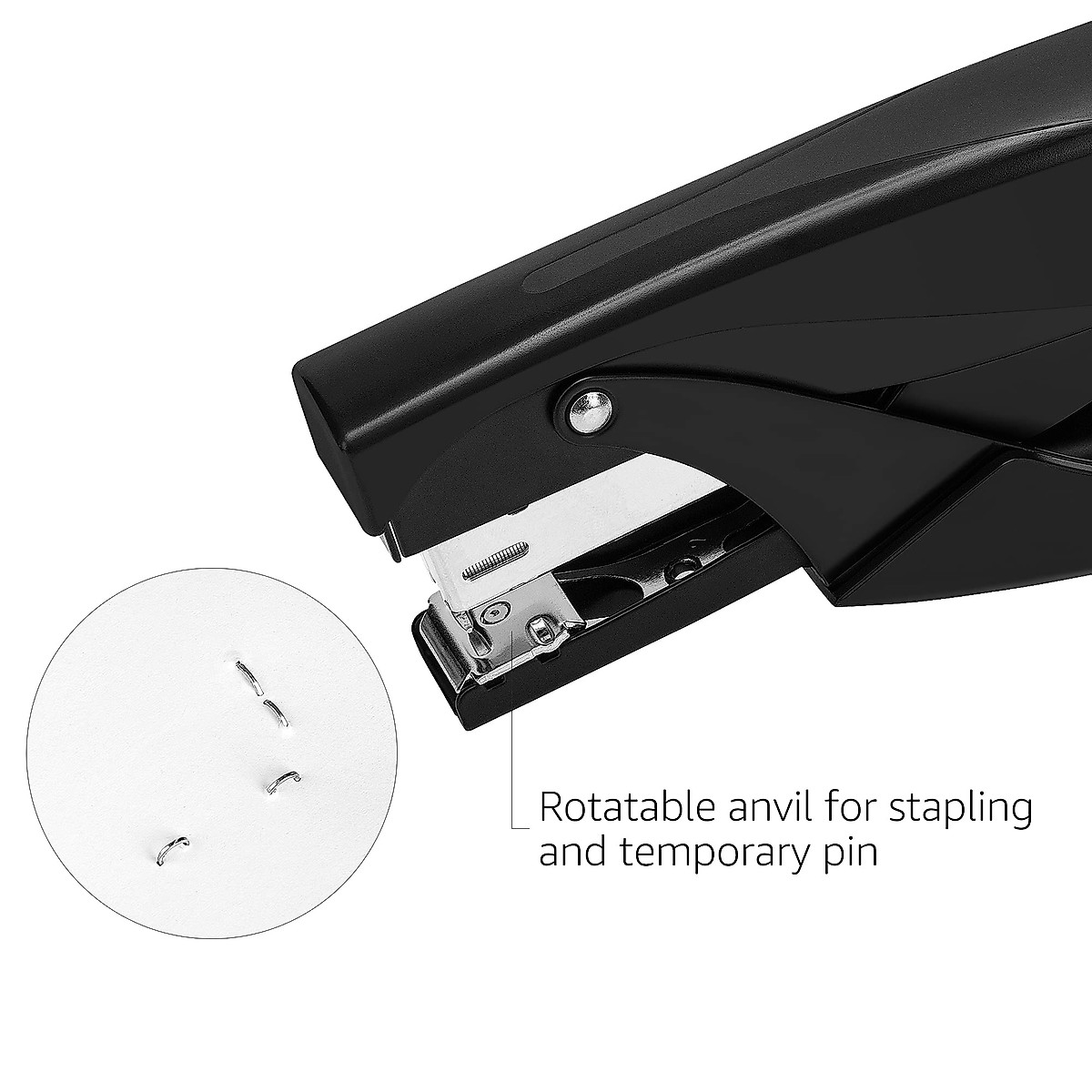 Amazon Basics Hand Held Plier Stapler, 25 Sheet Capacity, Black