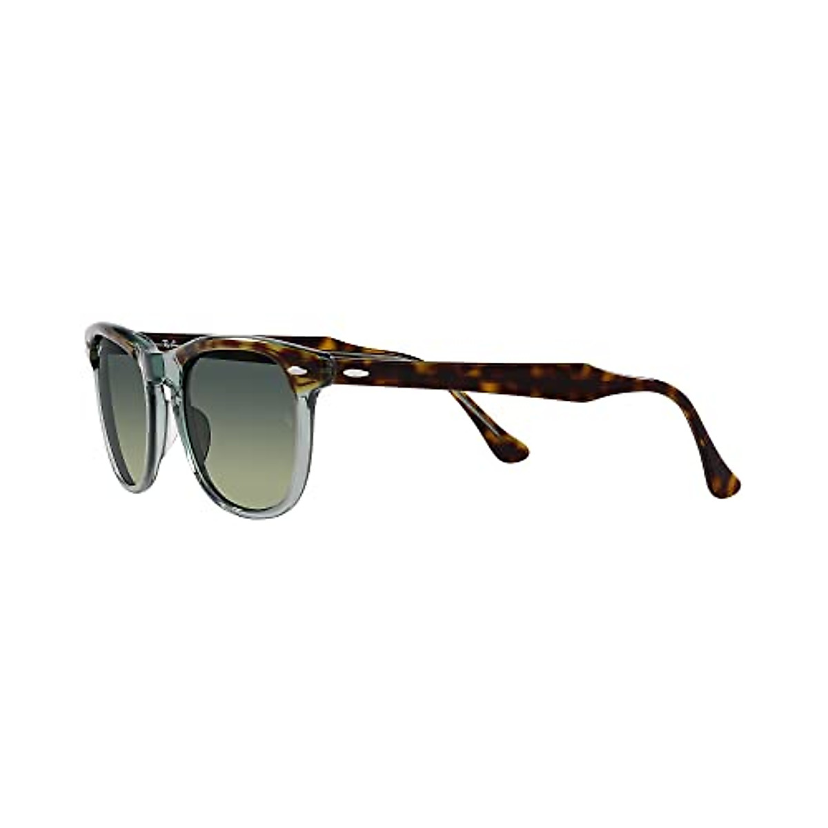 Ray-Ban RB2398 Eagleeye Square Sunglasses, Havana on Transparent Green/Green Vintage, 53 mm