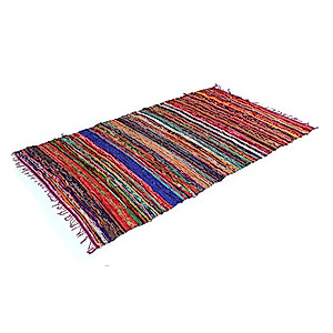 Braided Chindi Rug, Rag Rug, Area Rug, Carpet Rug, Runner Rug 3x5 Foot, 4x6 Foot, 5x7 Foot, Living Room Rug (3x5 Foot)