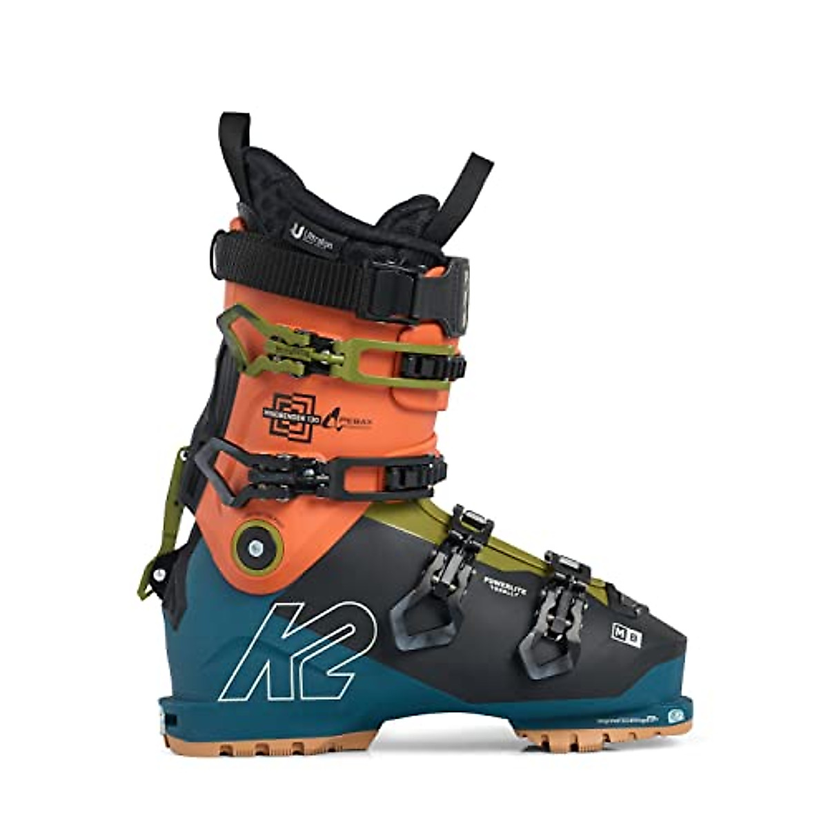 K2 Mindbender 130 LV Mens Ski Boots Black/Blue/Orange 10.5 (28.5)