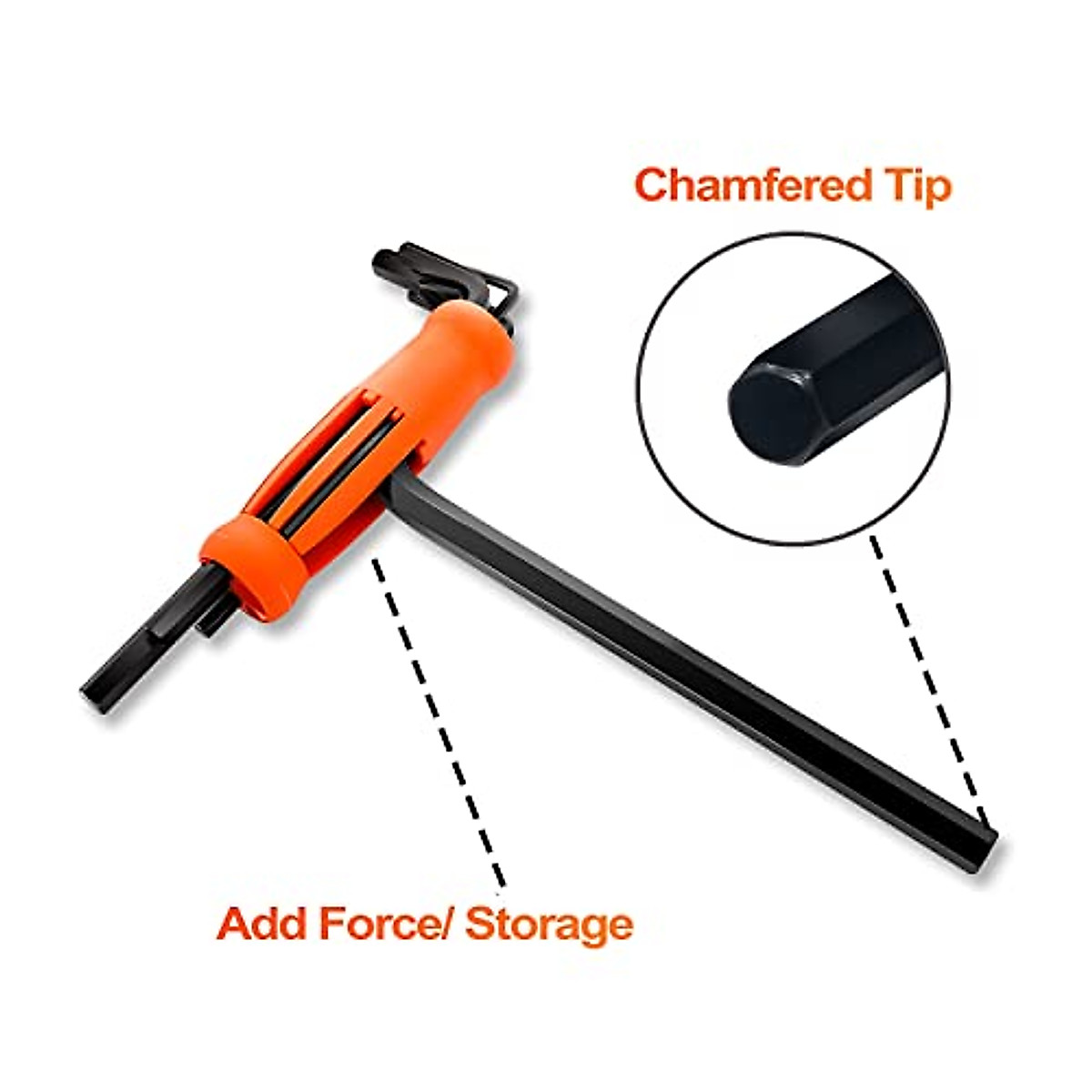 Ieusew Allen Wrenches Sets, 8-piece Hex Key Set, Metric Sizes 2mm, 2.5mm, 3mm, 4mm, 5mm, 6mm, 8mm, and 10mm
