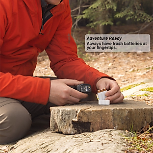 Protect Your Power - Slimline AAA Battery Case, Soft Durable material - Pack of 2 (Holds 4 Batteries)