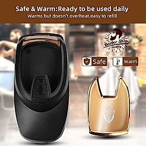 Hot Lather Machine Lather Machine Barber Latherizer Machine for Shaving Professional Lather Maker Shaving Cream Warmer Hot Lather Machine Gifts for Men Husband Dad Barber (Black)