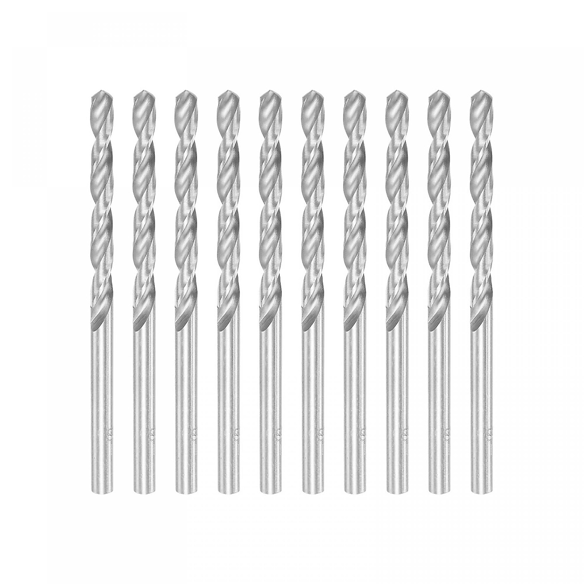 uxcell 10 Pcs 4.1mm HSS(High Speed Steel) W6542 Micro Drill Bits, Fully Ground Jobber 75mm Length Drill Bit for Mild Steel Copper Aluminum
