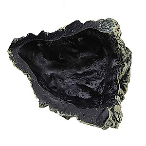 ciciglow Fish Hiding Cave Aquarium Turtle Reptile Basking Hide Habitat Shelter,Reptile Cave Huts Hideouts Place, for Aquarium Terrarium Decoration Ornament, High Simulation (Medium Turtle Cave)