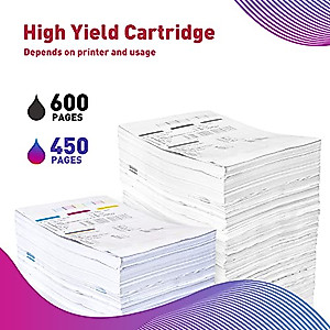 HOTCOLOR 67 67XL Re-Manufactured Ink Cartridge Replacement for HP 67 Ink for HP Envy 6055 Envy Pro 6455 Ink Envy pro 6458 Ink 3YM56AN 3YM55AN(1Black/1Tri-color 2Pack)