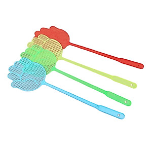 Washranp Swatters Burrs-Free Undeformable Long Lasting Handheld Long Handle Fly Swatter Trap for Living Room