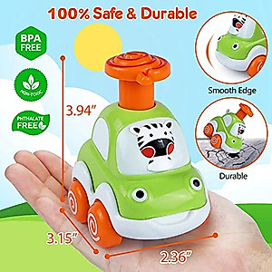 Cars Toys for 1 Year Old Boy Gifts Press and Go Cartoon Toys Cars for Toddlers 1-3 Baby Toys 12-18 Months Toddler Toys Age 1-2 One Year Old Boy Toys 1st Birthday Gifts for 1 2 3 Year Old Boys Girls